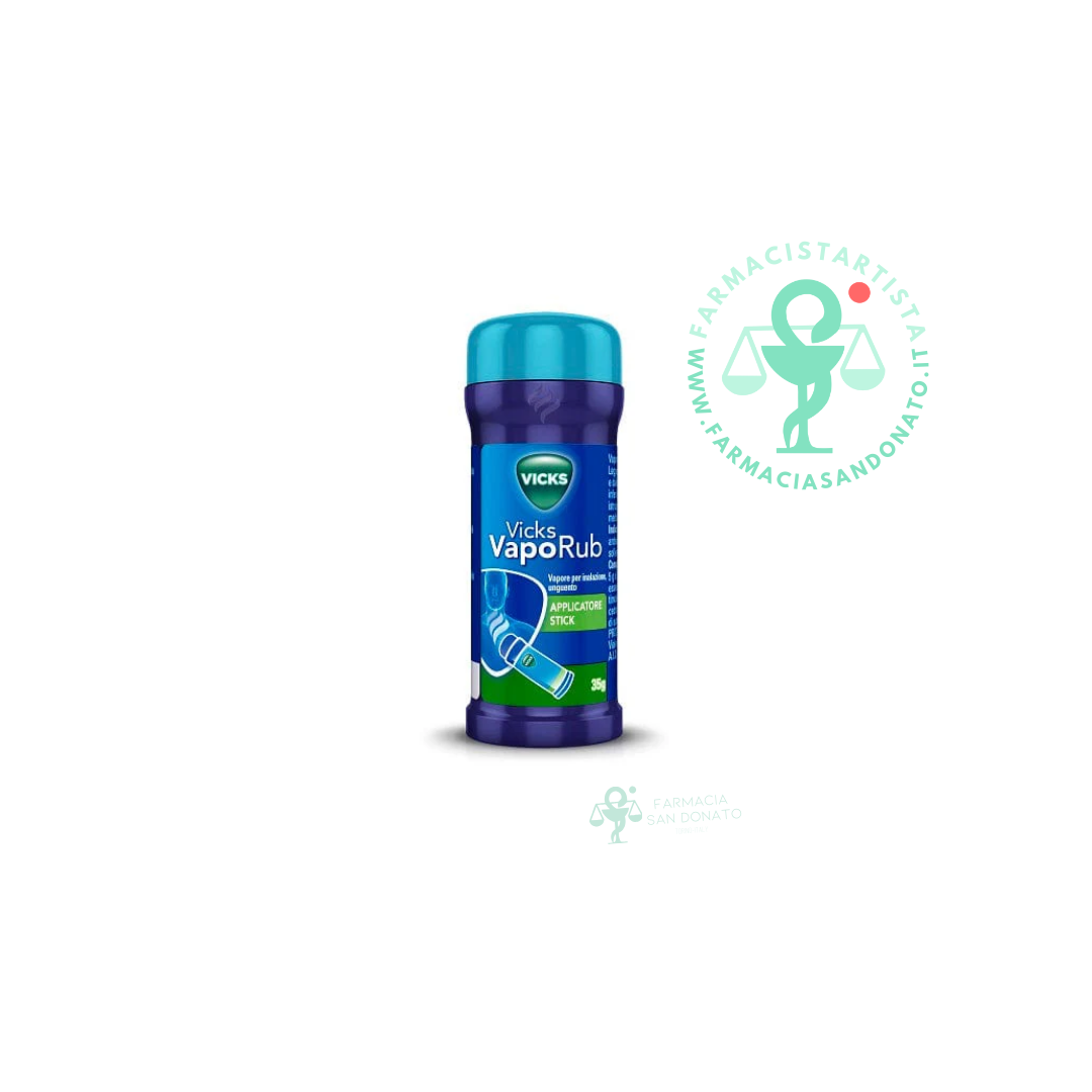 VICKS VapoRub Vapore per Inalazione Unguento 35 g Applicatore Stick ...